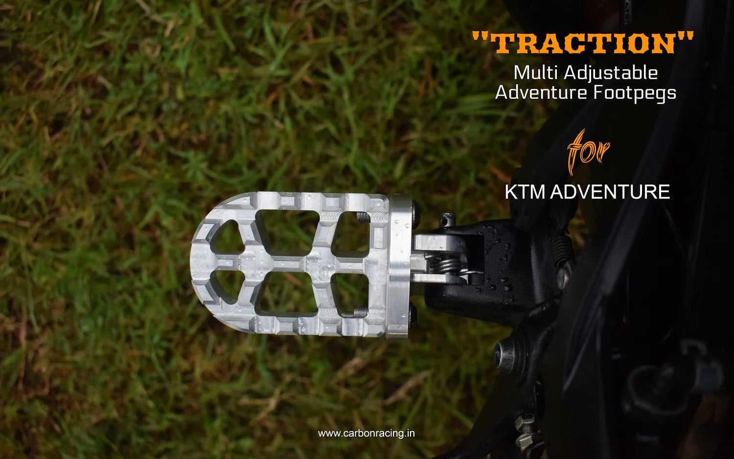 TRACTION Adjustable Adventure Footpegs For KTM Adventure – Moto Marvels