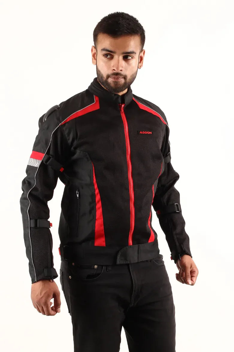 Addon Pro Max Jacket (Black Red) – Moto Marvels