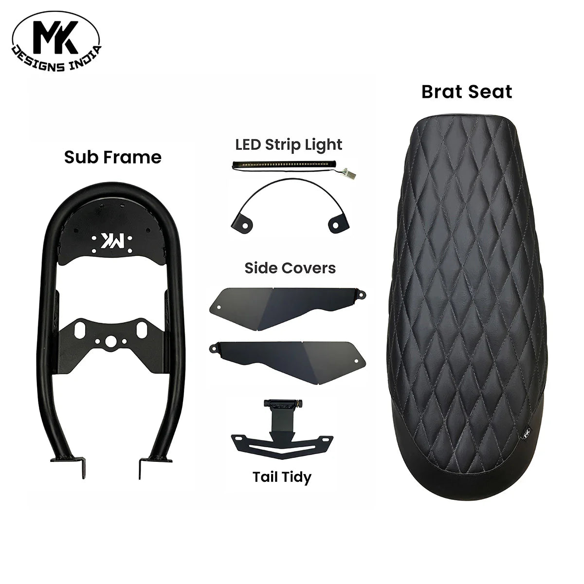 Brat seat & Subframe kit For Classic 350 Reborn – Moto Marvels