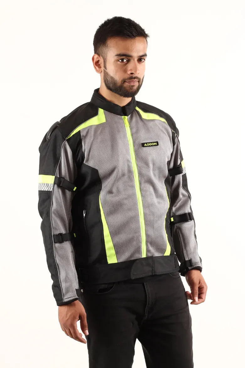 Addon Pro Max Jacket (Black Neon Green) – Moto Marvels